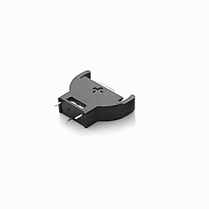 rgzhihuifz CR2032 Battery Holder, Coin Cell Button Socket Holder Case, CR2032 Coin Cell Button Battery Holder with 3 Pin Solder Mounting Lead