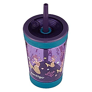 Contigo Kids Spill-Proof 14oz Tumbler & Kids Spill-Proof 14oz Tumbler with Straw and BPA-Free Plastic, Fits Most Cup Holders and Dishwasher Safe, Sprinkles Pink