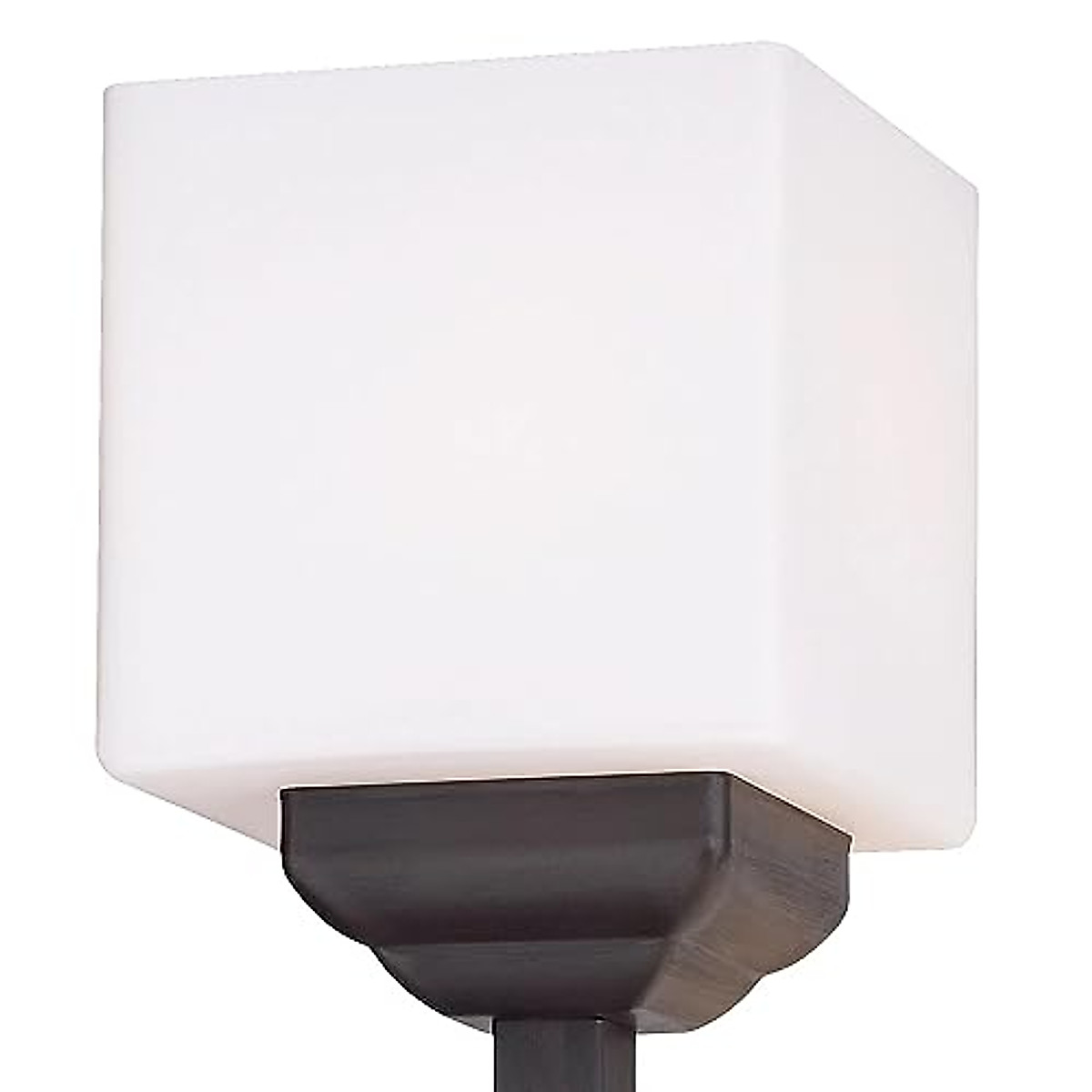 CAUME Light Tree Rustic Torchiere Floor Lamp 72 1/2" Tall Bronze Iron 4-Light White Glass Shade Living Room Bedroom Office House Home