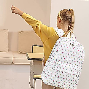 School Backpack Teen Girls Kids Lightweight College Waterproof School Laptop Casual Backpack (Floral)