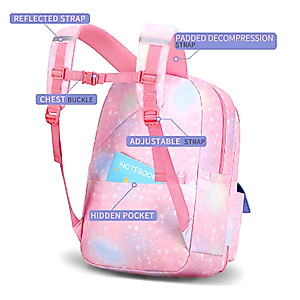 cotmcor Backpacks for Girls, Kids Backpack, Cute Bookbag Bunny School Bag for Kindergarten and Elementary