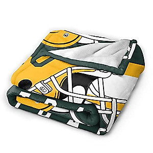 SEAGGS Custom Football City Blanket Personalized Decor Fans Throw Blanket Printed Add Any Name & Number Gift for Men Women Youth