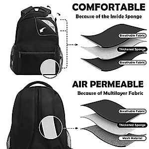 KIOPLYET American Football Backpack School Book Bag Laptop Backpacks Travel Hiking Camping Day Pack