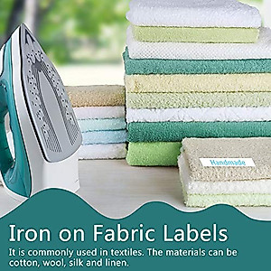 USUPERINK 10 Pack Compatible for Brother TZe-FA3 TZe FA3 TZ-FA3 TZFA3 Navy Blue on White 1/2'' 12mm x 10ft 3m Iron-on Fabric Textures Clothing Label Tape use in PT-D210 D400 D600 Label Maker