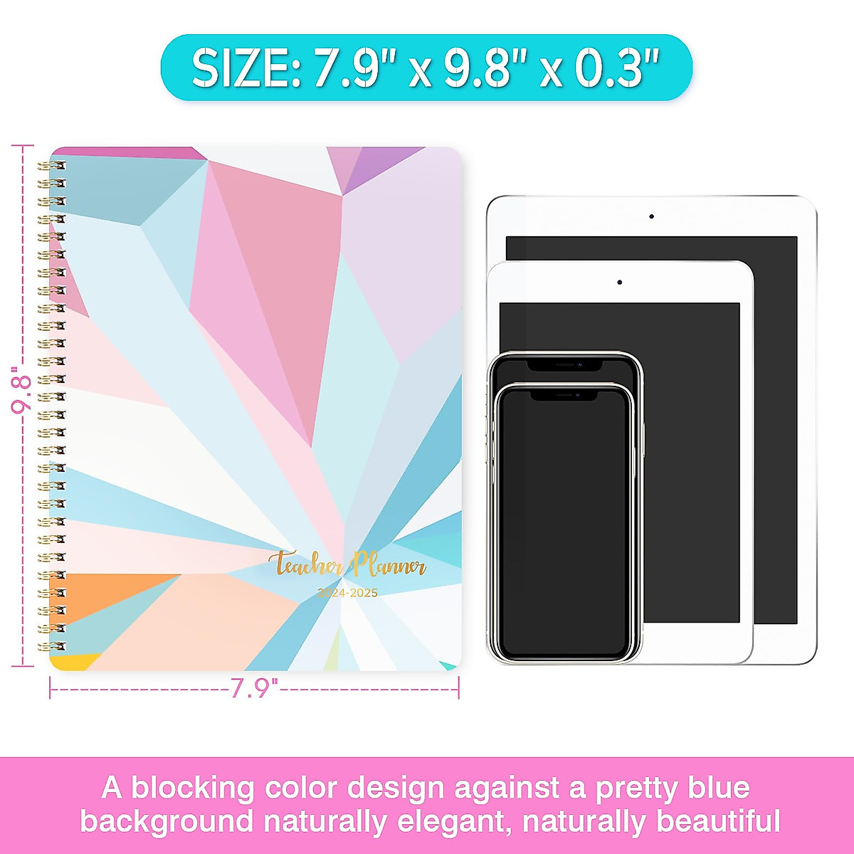 2024-2025 Teacher Planner - Teacher Lesson Planner 2024-2025, July 2024 - June 2025, 8" x 10", Weekly & Monthly Lesson Plan Book for Teachers