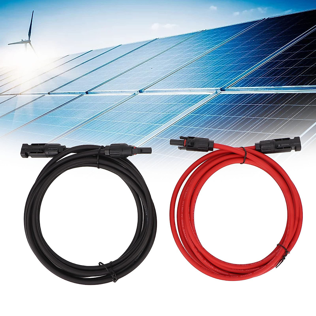 Solar Cable Extension Cable 6mm Connector for Photovoltaic Solar System (10m)