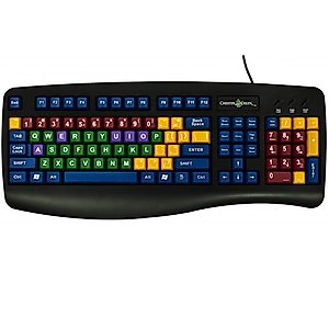 LearningBoard A Full-Featured Keyboard Designed for The Hands of A Child Black PS2-USB