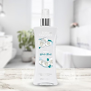Body Fantasies Signature Fragrance Body Spray, Fresh White Musk, 8 Fluid Ounce