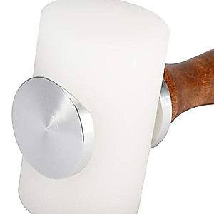 YaeTek DIY Leathercraft Wooden Mallet Leather Carving Hammer Wood Handle Nylon Hammer T Head