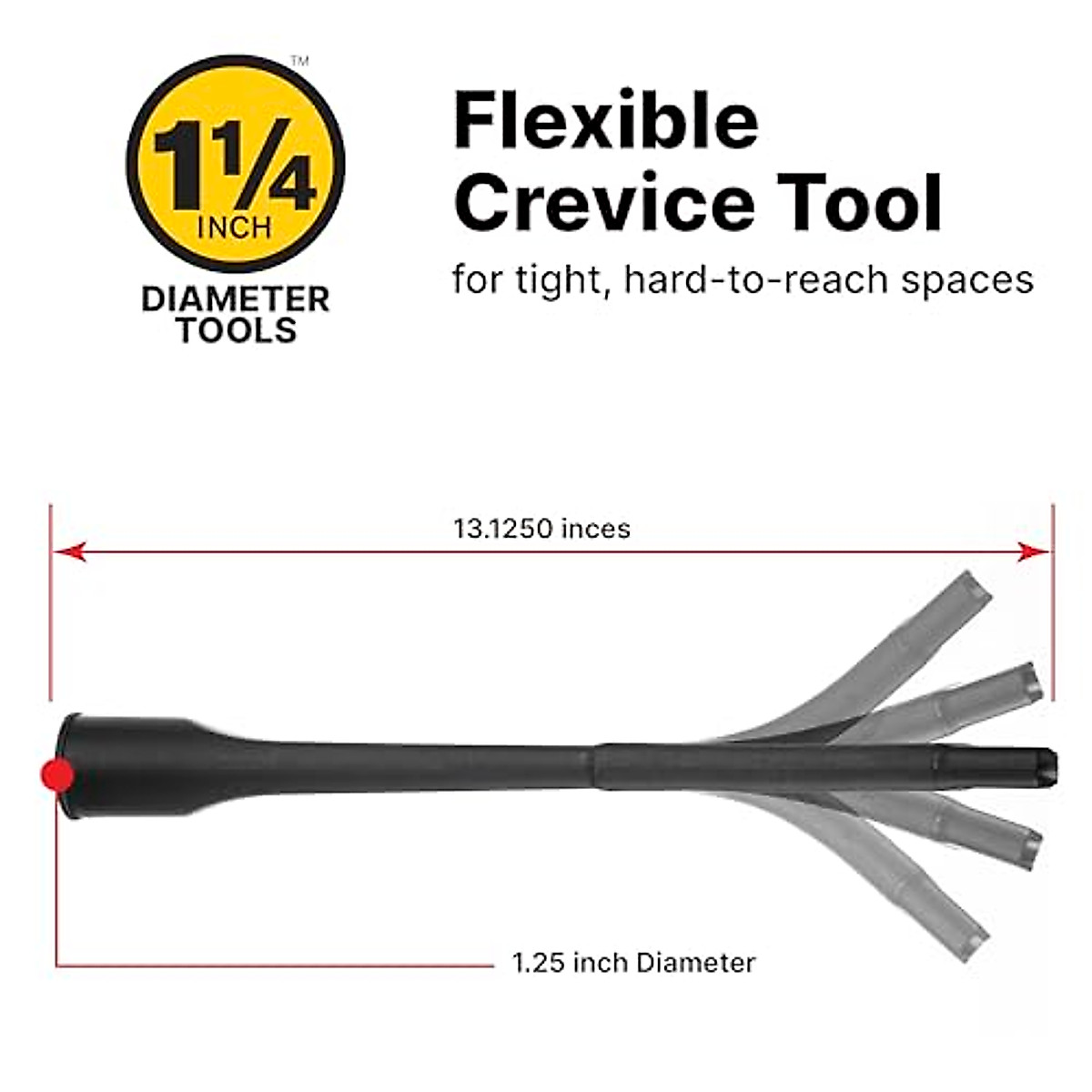 Shop-Vac 9017900 1 1/4-Inch Flexible Crevice Tool