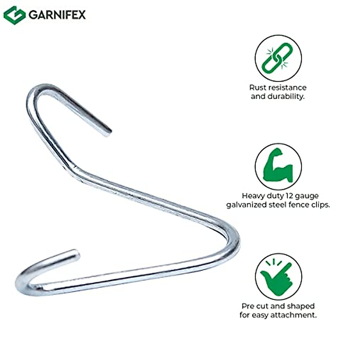 T Post Fence Clips 1000 | Wire Fence Clips | Fencing Clips for securing Non Electric Fencing to T-Posts with Pre Cut Galvanized Metal for Easy Attachment (1000 Clips Bulk T Post Clips)