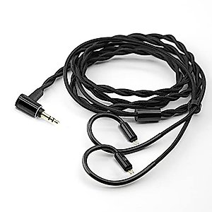FAAEAL Upgrade 2 Pin 0.78mm Earphone Cable 2.5mm/3.5mm/4.4mm Balanced Replacement Wire for BLON BL03 Moondrop Aria KATO KZ ZS10 ZST CCA C16 TRN V90 TFZ Earphones (0.78mm with 3.5mm Jack)