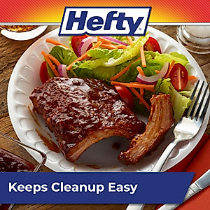 Hefty Everyday Foam Plates, 9 Inch Round, 45 Count (Pack of 12), 540 Total