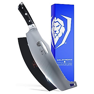 Dalstrong Rocking Cleaver Knife-12- Gladiator Series 'R'-Limited Edition- Collector Set -Razor Sharp-Black Handle-Giftable Meat, Vegetable Knife-w/Sheath-NSF Certified