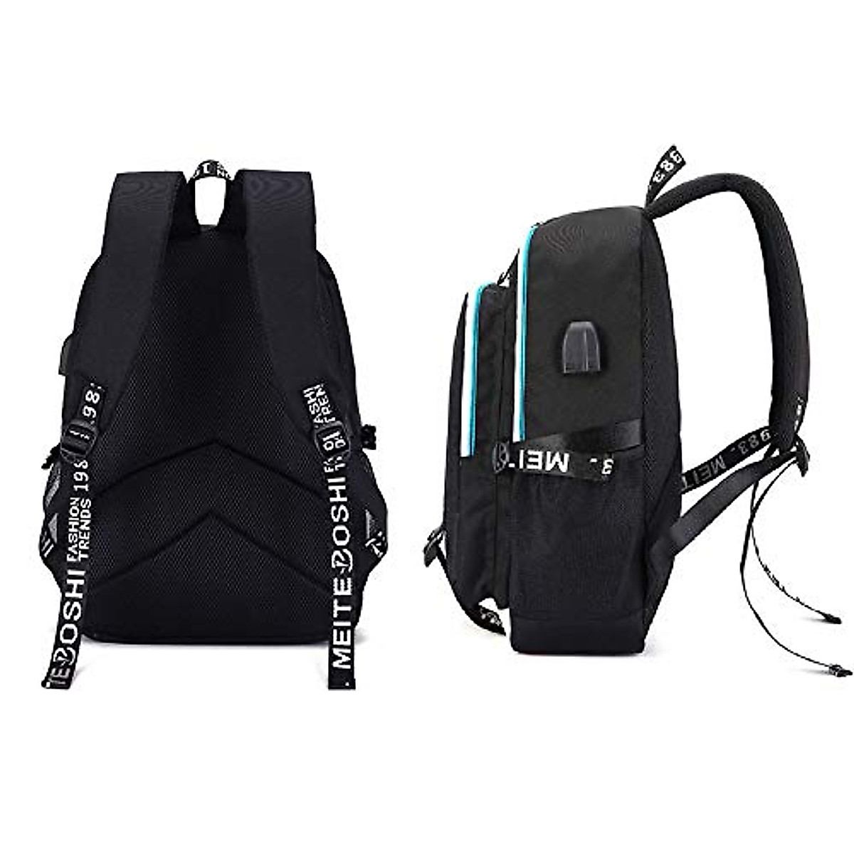 ISaikoy Casual Canvas Backpack Bookbag Daypack School Bag Shoulder Bag Color Q35