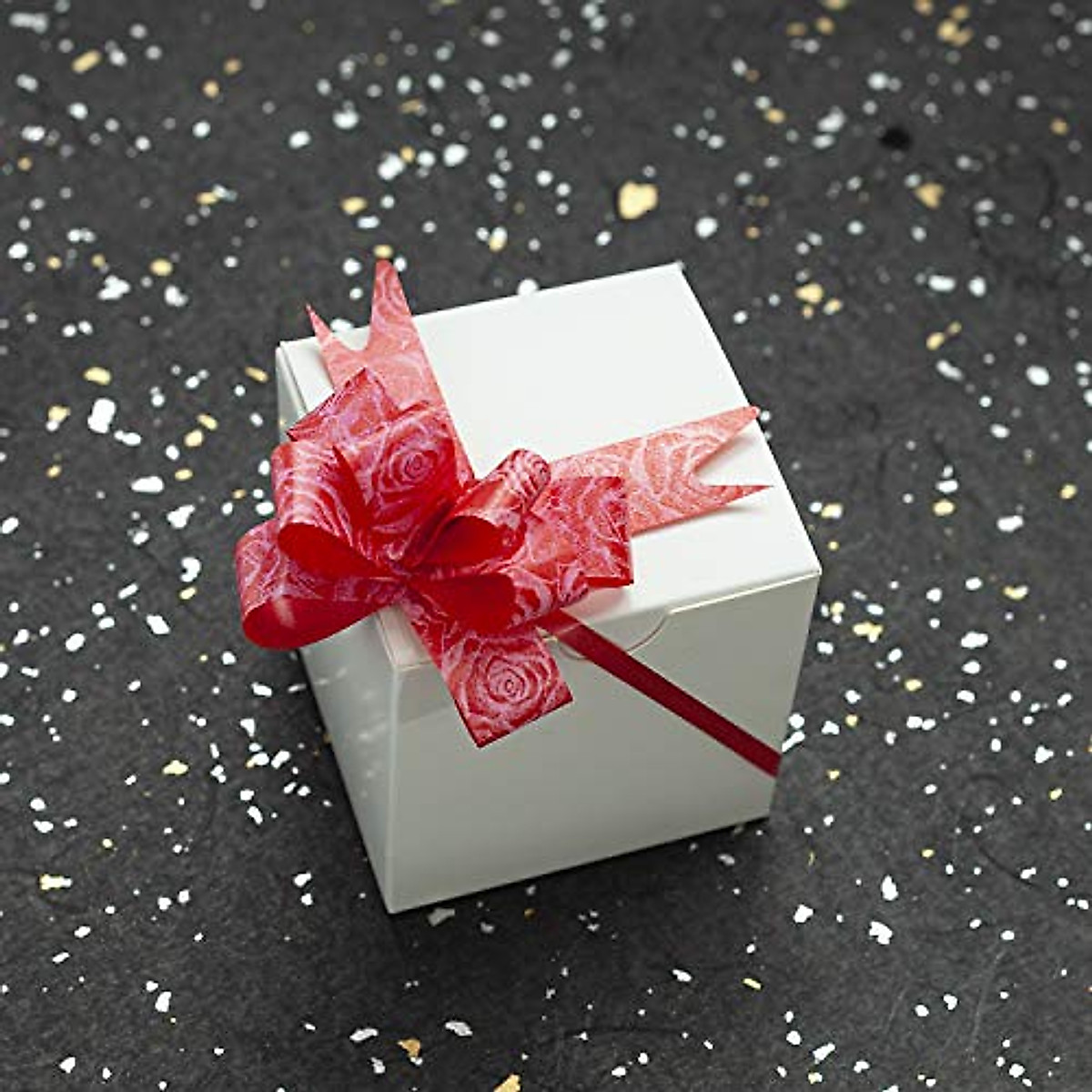 GEFTOL Small White Gift Box 100 Pack 3 x 3 x 3 inches Fold Box Paper Gift Box Bridesmaids Proposal Box for Bridal Birthday Party Christmas