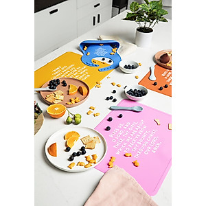 Be A Heart Silicone Bibs for Babies & Toddlers, Meal Blessing Prayer Bib, Baby Baptism Gift (Mustard)