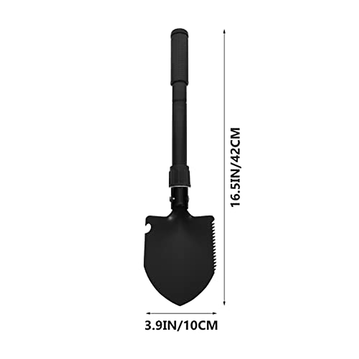DECHOUS 1 Set of Multifunctional Shovel Folding Shovel Garden Shovel Winter Folding Snow Shovel Outdoor Survival Shovel Foldable Camping Spade Black