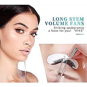 3D Russian Volume Lash Premade Fan Eyelash Long Stem Clustered Eyelash Extensions C Curl 0.07mm Thickness 11mm Length