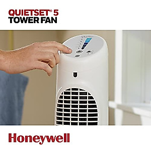 Honeywell QuietSet Tower Fan 5 Speed - White