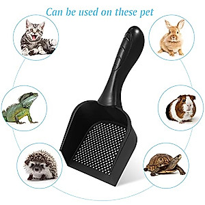 DHXYZZB Cat Kitty Litter Scoop Small Holes Fine Litter Scooper Shovel for Cat Dog Rabbits Hamster Snake Sifter Scoop High Qulity PVC Non-Toxic (2.5mm Hole)
