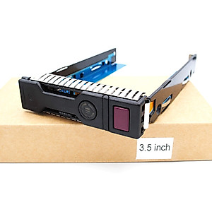 3.5" 651314-001/651320-001 LFF SAS SATA HDD Tray Caddy Replacement for ProLiant MicroServer Gen8 G8 Gen9 G9 Hard Drive Tray DL380P DL360P DL160 with 4 Screws
