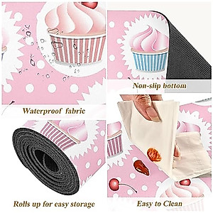 Cupcakes Cherry Trivets for Hot Pots and Pans Heat Resistant Table Runner Trivet Non-Slip Mats for Kitchen Countertop