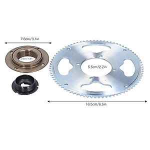 Chain Wheel, Bicycle Freewheel, Bike Accessory Teeth Crankset Kit Sturdy for Refitting Electromobile Electric Bicycles Modification