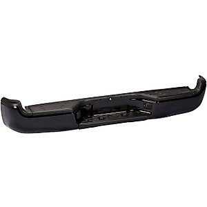 New Rear Step Bumper, Face Bar And Pad, w/Pad Provision, w/Mounting Bracket, Powdercoated Black, w/o SR5 Pkg Comaptible For Toyota Tacoma 2005-2015 TO1103114 5215104051-PFM