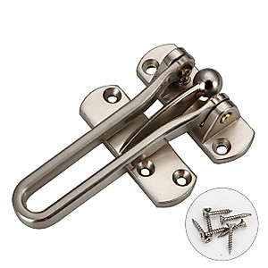 Security Hotel Bolt Door Chain Rear Lock Security Chain Door Buckle Anti-theft Buckle Door Lock Buckle - (Color: Sliver)