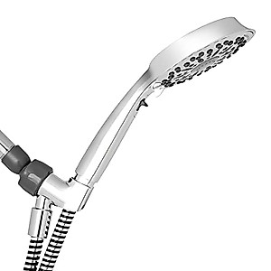 Waterpik High Pressure Hand Held Shower Head With Hose, Power Spray 6-Mode, Chrome VHX-663E