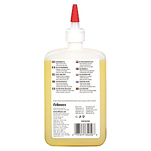 Fellowes Powershred Performance Shredder Oil, 12 oz. Extended Nozzle Bottle (35250)