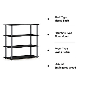 Furinno Turn-N-Tube Multipurpose Display Shelves and Racks Bundle (Set of 2)
