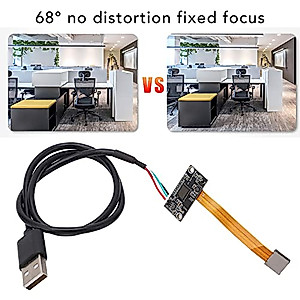 5MP Camera Module, High Resolution 68° Viewing Angle MJPEG Format Computer Webcam Module Distortion Free Fixed Focus Flexible Structure for Electronic Device