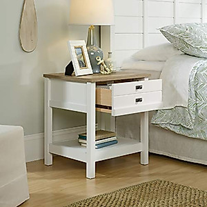 Sauder Cottage Road Night Stand, Soft White Finish