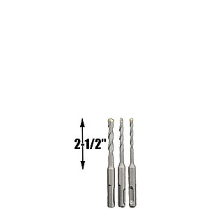 Erie Tools 20 Piece SDS Rotary Hammer Concrete Masonry Carbide Tipped Drill Bit Set fit Milwaukee Hilti Bosch