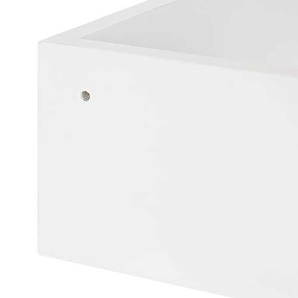 Kate and Laurel Levie Corner Shelves, Set of 3, White, Contemporary Floating Corner Wall Shelf in Multiple Sizes
