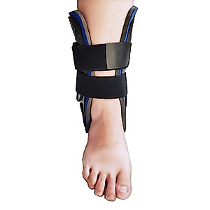 WILLQ Ankle Support Brace with Strap Ankle Stabilizer Support Lace-up Brace for Pain Relief Injury Recovery Strain or Sprain Resists Inversion and Eversion Normal Flexion Extension
