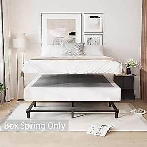 Uliesc Full Size Box Spring, 5-Inch Low Profile, Box Spring Full Size Bed, Full Size Box Spring with Strong Metal Frame, Noise Free, Easy Assembly, 3000lbs Weight Capacity