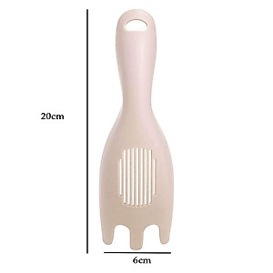 SUODAO Rice Grain Drainer,Useful Cooking Kitchen Tool Separate Beans Rice Colander Filter Rice Washer Strainer Clip(4PCS White)