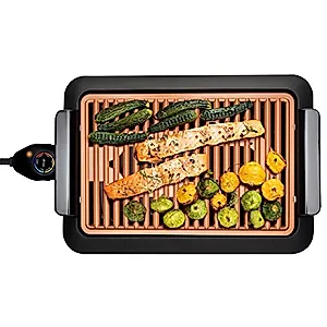 Gotham Steel Smokeless Electric Grill, Portable and Nonstick As Seen On TV! - DELUXE