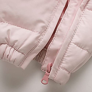 Simplee kids Unisex Onesie Baby Romper Toddler Warm Outwear Winter Coat Double Zipper Baby Hooded Snowsuit for 3-6 Months