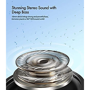 FUNSOUND Wireless Earbuds, Bluetooth Earbuds Noise Cancelling with 4 ENC Microphones, 60 Hrs Playtime, IPX7 Waterproof Bluetooth 5.3 in-Ear Stereo Headphones for iPhone | Android, Black