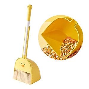 Kids Mini Broom Dustpan Set Children Cartoon Broom Cleaning Tool Home Baby Learn Sweeping Toys