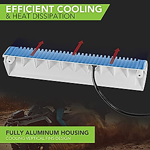 Leisure LED RV Exterior Porch Utility Light - 12v 2250 Lumen 12.9" Lighting Fixture. Replacement Lighting for RVs, Trailers, Campers, 5th Wheels (White)