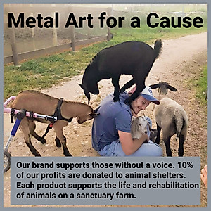 Matani Metal Dog Wall Decor | Dog Wall Art | Metal Wall Art | Metal Wall Decor | Minimalist Room & Living Room Wall Décor (Sleeping Dog)