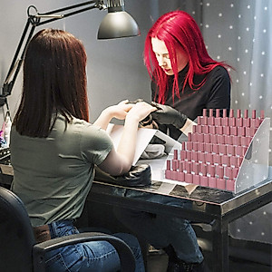 DSVENROLY Nail Polish Organizer, 84 Bottles of 7 Layers Professional Acrylic Nail Polish Display Rack, Eyeglass Storage Essential Oils Holder for Ink, Cosmetic Dropper Bottle (7 Tiers)