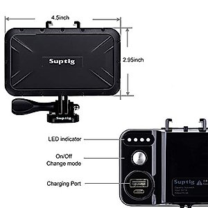 Suptig Portable Charger, 7800mAh Waterproof Power Bank, Compatible for Gopro Hero 11 Hero 10 Hero 9 Hero 8 Hero 7 Hero 6 Hero 5 Hero 4 Hero Session Hero + DJI osmo AKASO Digital Camera and Smartphone