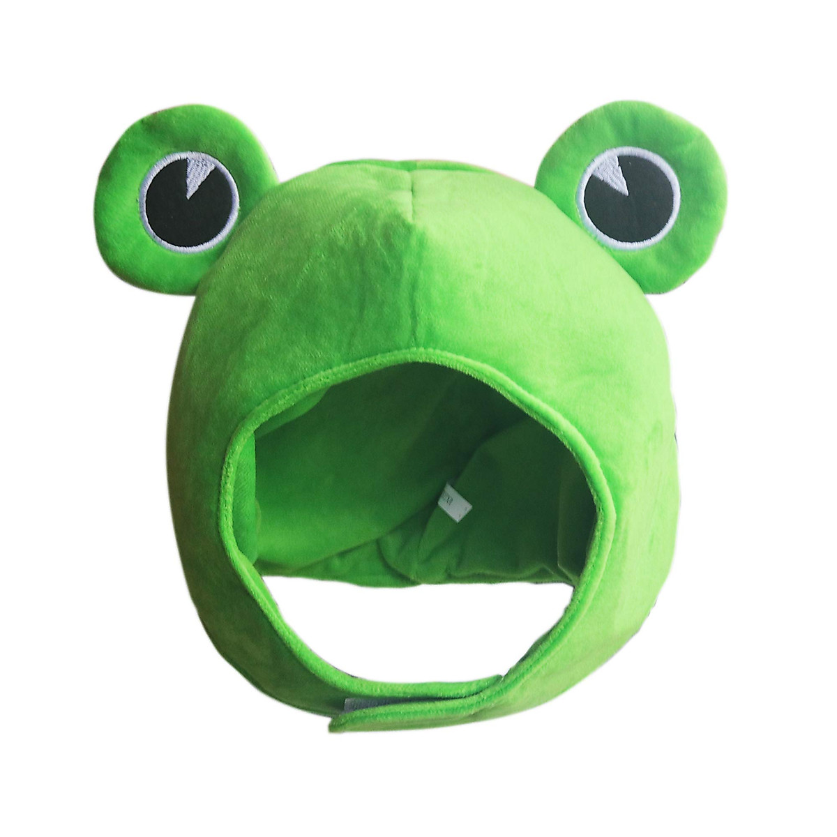 Soarsue Cute Plush Frog Hat Cap for Halloween Costume Cosplay Party (green)