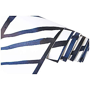 HAOKHOME 96020-2 Modern Stripe Peel and Stick Wallpaper for Bedroom Herringbone Navy Blue Vinyl Removable Decoration 17.7in x 9.8ft